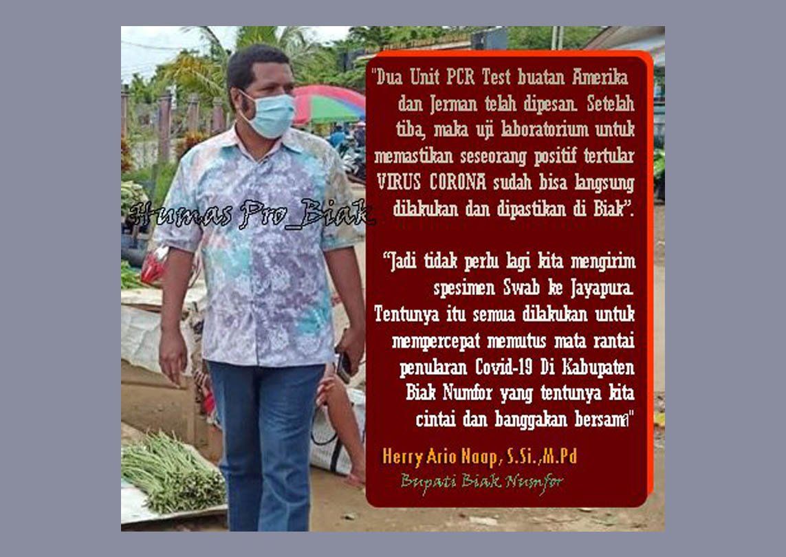 Bupati Biak. Foto: Humas Pro Biak | Oridek News